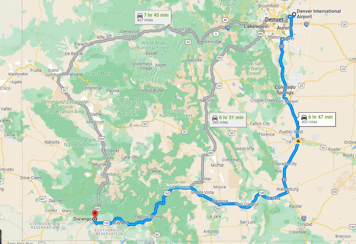 How to Get from Denver Airport to Durango - Denver Airporter