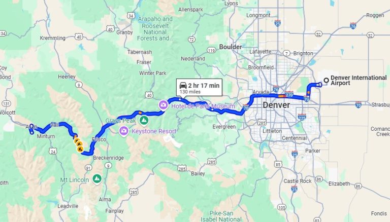 How to Get from Denver Airport to Beaver Creek (Options, Routes, Costs ...